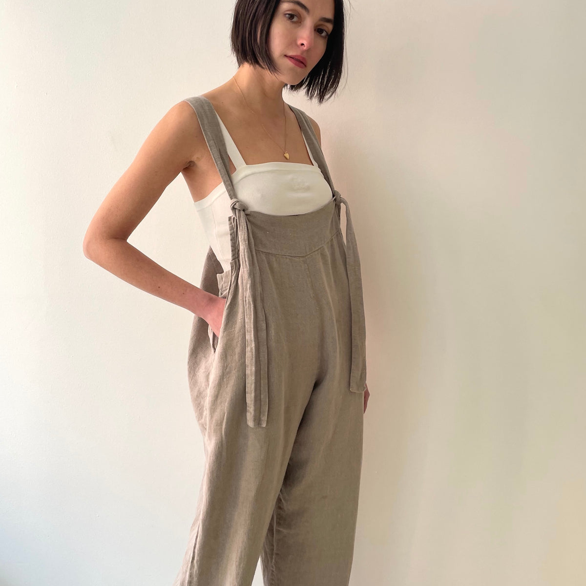 Vintage Linen Overalls – DUO NYC